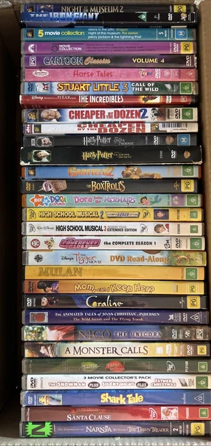 30 KIDS DVDS Kids Children Movies Bundle Bulk Lot -PRE OWNED #449 $59. ...