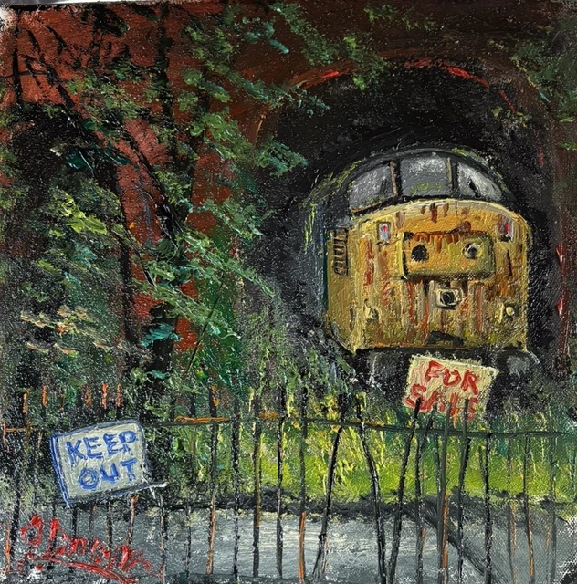 JAMES DOWNIE 30x30 Cm Original Oil Painting Class 37 £103.08 - PicClick UK