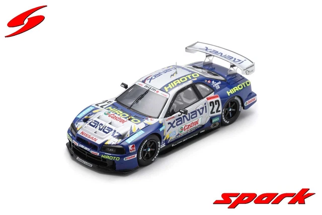 SPARK SJ168 1/43 Xanavi Hiroto Gt-R R34 No.22 – Rd.4 Gagnant GT500 Jgtc ...