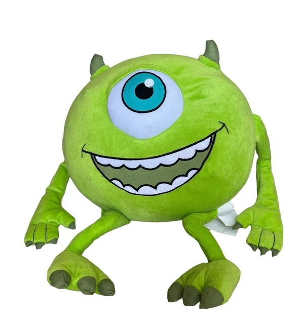 DISNEY PIXAR MONSTERS Inc Mike Wazowski Green Plush Monster Stuffed ...