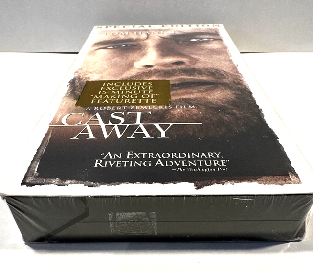 CAST AWAY SPECIAL Edition VHS Movie Tom Hanks Mint ~ NEW WITH WATERMARK ...
