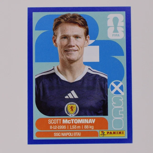 PANINI FIFA WORLD Cup 2026 Sticker BLUE BORDER Scott McTominay SCO 11 £ ...