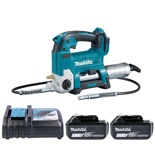 MAKITA DGP180 18V LXT Cordless Grease Gun With 2 x 6.0Ah Batteries ...