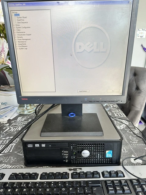 DELL OPTIPLEX 380 Desktop With Lenovo Thinkvision Monitor,keyboard And ...