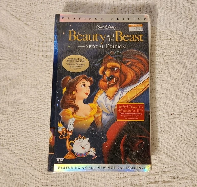 VTG PLATINUM EDITION Beauty and the Beast Special Edition (VHS, 1991 ...