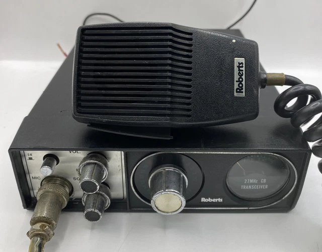 ROBERTS ELECTRONICS MODEL RCB-10 CB Radio 27MHz Vintage Transceiver ...