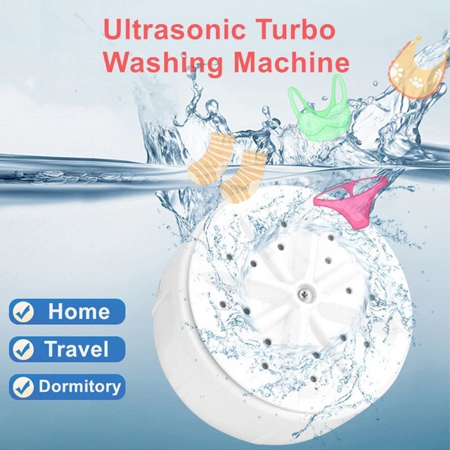 ULTRASONIC TURBO WASHING Machine Quick-wash USB Charging White 1 Piece ...