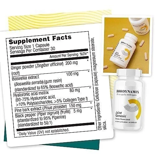 JOINT GENESIS - Joint Support Supplement - with Mobilee and Boswellia ...
