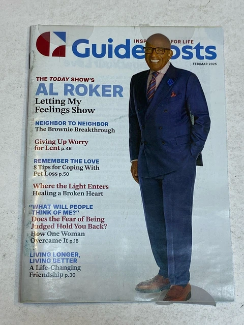 GUIDEPOSTS MAGAZINE FEB Mar 2025 Al Roker Lent Giving Up Worry Pet Loss ...