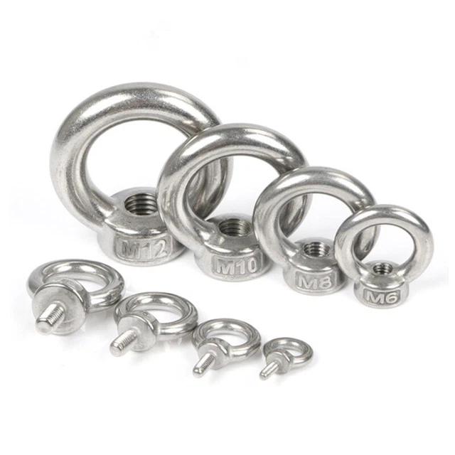 M3 M4 M5 M6 M8 M10 M12 M16 M20 Stainless Steel Machinery Lifting Eye ...