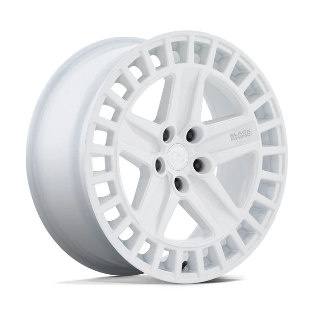 18 INCH WHEELS Rims White Black Rhino Alston 18x8.5" +25mm 5x5 ...