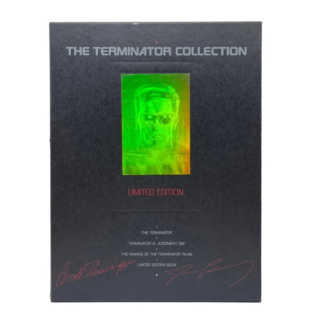 THE TERMINATOR COLLECTION Limited Edition Box Set-3 VHS-Collectors Book ...