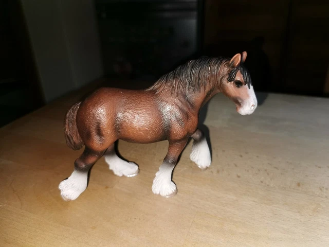 SCHLEICH CAVALLO ESCLUSIVA cavalla Clydesdale da carrozza carrozza ...
