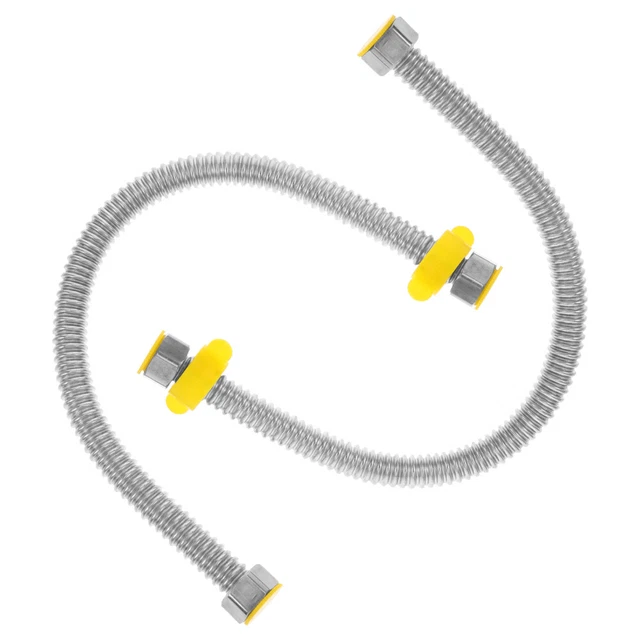 2 PCS WATER Heater Hose Flexible Connectors Bellows Hot and Cold £9.75 ...