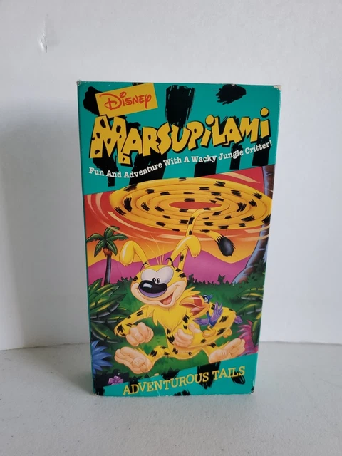 DISNEY MARSUPILAMI ADVENTUROUS Tails VHS Tape Classic Rare Cartoon ...