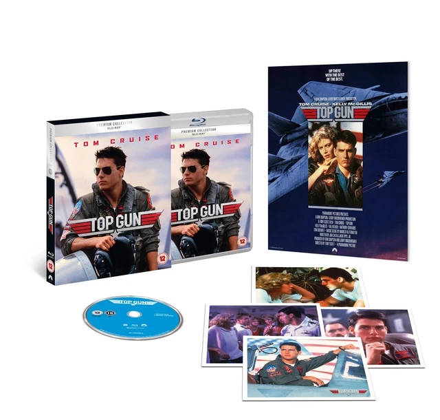 TOP GUN - Premium Collection (Blu-ray) Tom Cruise Anthony Edwards Kelly ...