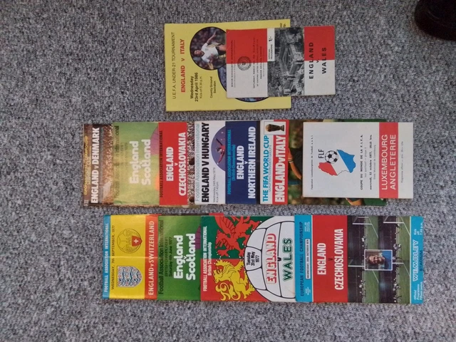 FOOTBALL PROGRAMMES COLLECTIONS, Cup Finals and England £10.78 ...