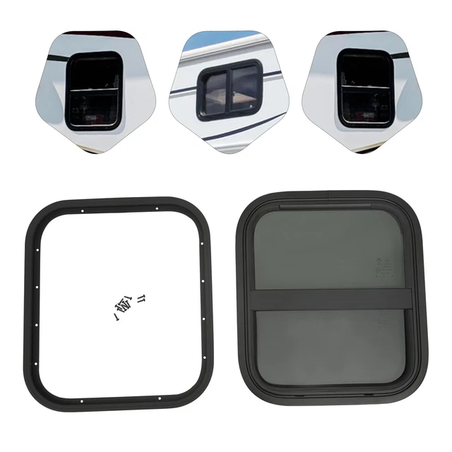 VERTICAL SLIDING TINTED RV Windows Camper Windows Replacement with Net ...