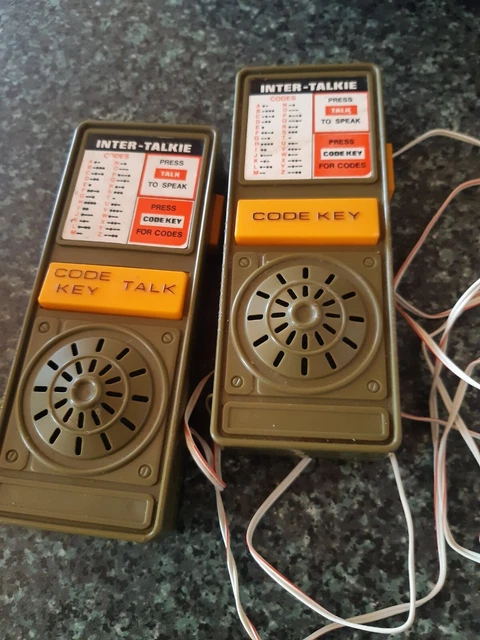 VINTAGE INTER - Talkie Morse Code Walkie Talkies military kids retro £ ...
