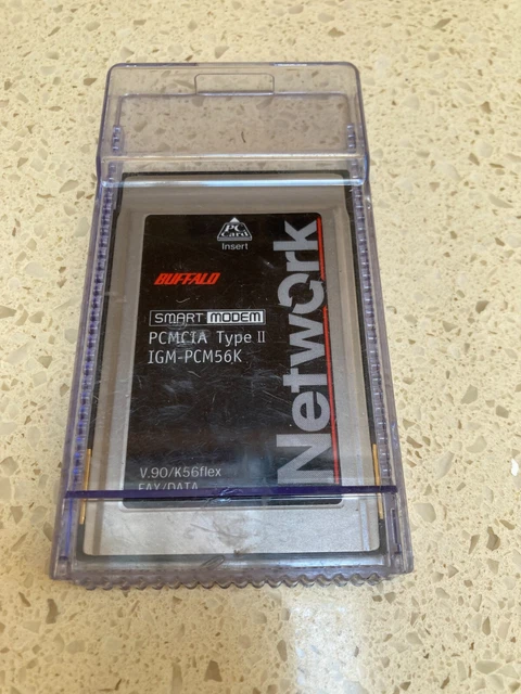 BUFFALO SMART MODEM PCMCIA Type II IGM-PCM56K Card EUR 14,24 - PicClick DE