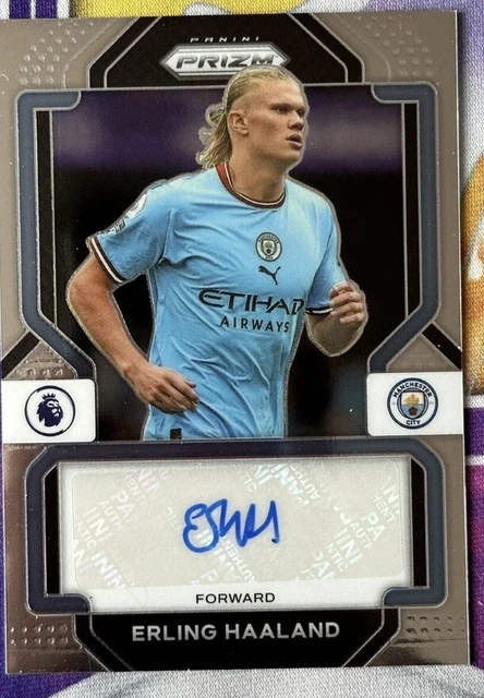 ERLING HAALAND MANCHESTER City Signatures Autograph Prizm 2022/23 Auto ...