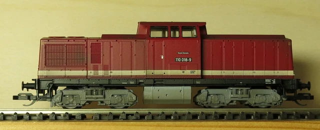 TT DIESELLOK BR 110 018-9 DR Ep.4 gealt. ELRIWA SE Lok 13 v. 25 St ...