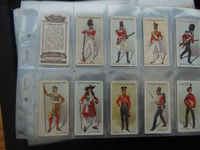 ONE COMPLETE SET Cigarette Cards Players Regimental Uniforms 2Nd Series ...