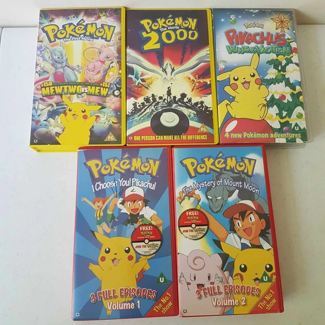 POKEMON VHS BUNDLE The First Movie, 2000, Pikachu Winter Vacation, I ...