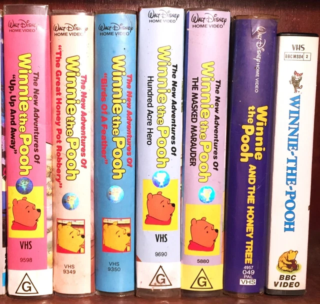 *WINNIE THE POOH collection x7 VHS Walt Disney Home Video children ...