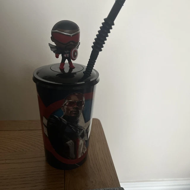 CAPTAIN AMERICA BRAVE New World Cinema Drink Cup with Figure Topper NEW ...