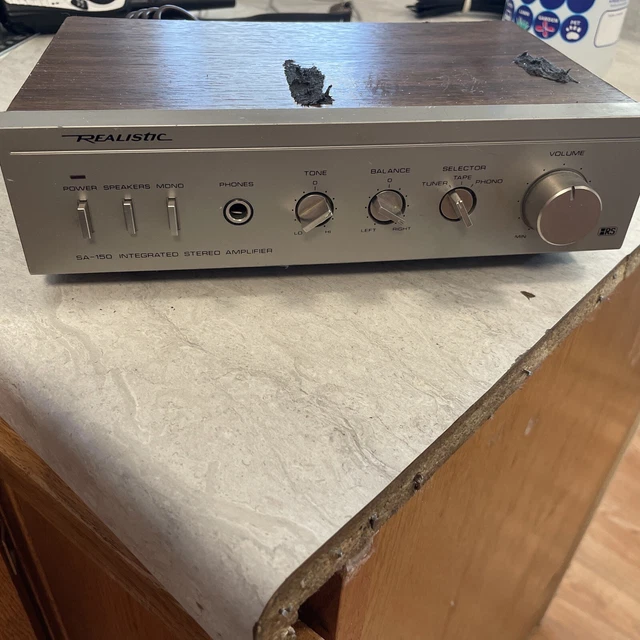 USED VINTAGE REALISTIC Sa-150 Integrated Stereo Amplifier 31-1955 £28. ...