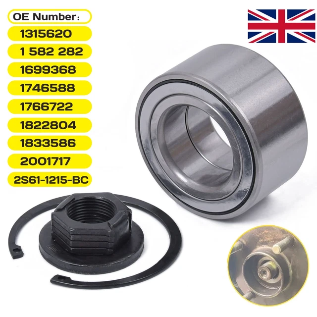 FOR FORD FIESTA MK6 Mazda B-Max Ecosport FRONT WHEEL HUB BEARING KIT ...