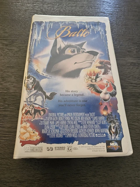 BALTO VHS VIDEO Tape Universal Studios Amblin Entertainment 1995 ...