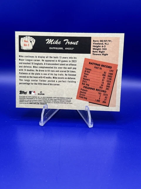 2024 TOPPS BOWMAN | Mike Trout | Anime Bowman | Nuovo caso successo ...