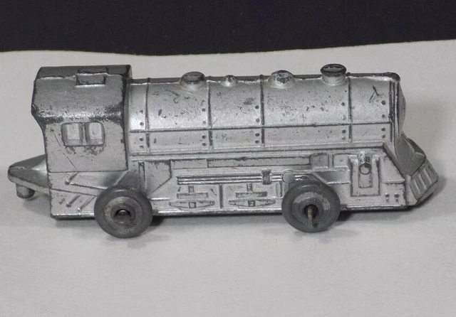 VINTAGE BARCLAY DIECAST METAL TOY TRAIN Steam Engine #335 MADE IN USA ...