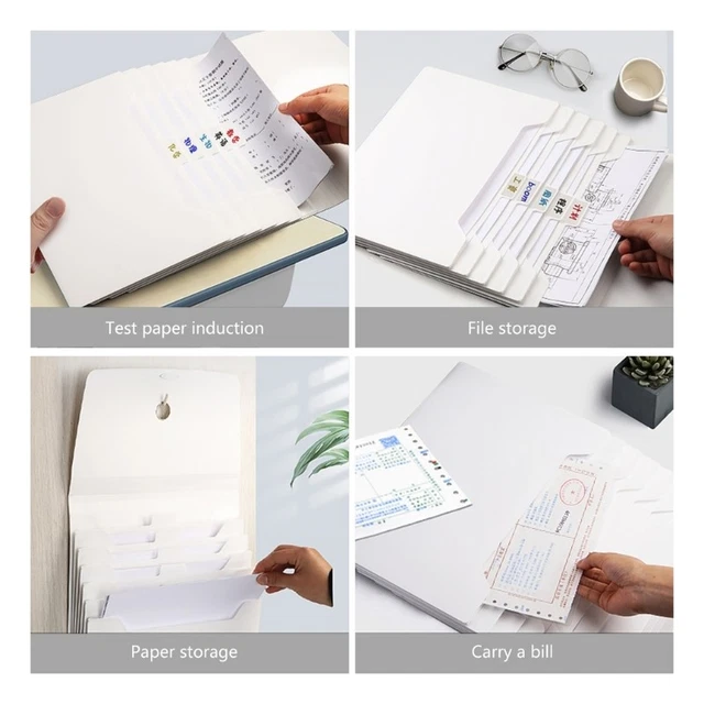 LETTER SIZE FILE Folder Elastic String Closure Wall Document Organizer ...