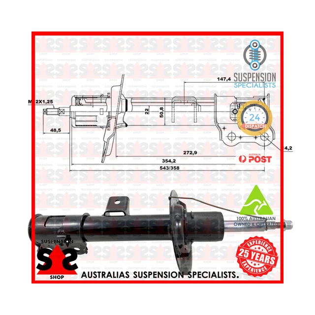FRONT AXLE RIGHT Shock Absorber Suit HYUNDAI Tucson 2.0 TUCSON (JM) EUR 100,01 - PicClick FR