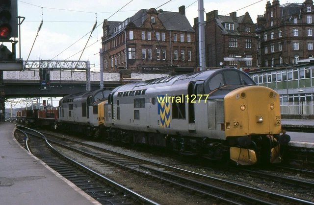 ORIGINAL RAILWAY SLIDE Class 37 37518/285 at Carlisle 19.04.91 £3.99 ...