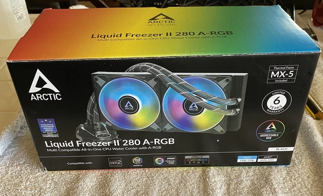 ARCTIC LIQUID FREEZER II 280 A-RGB/ RGB CPU AIO Water Cooler Multi ...