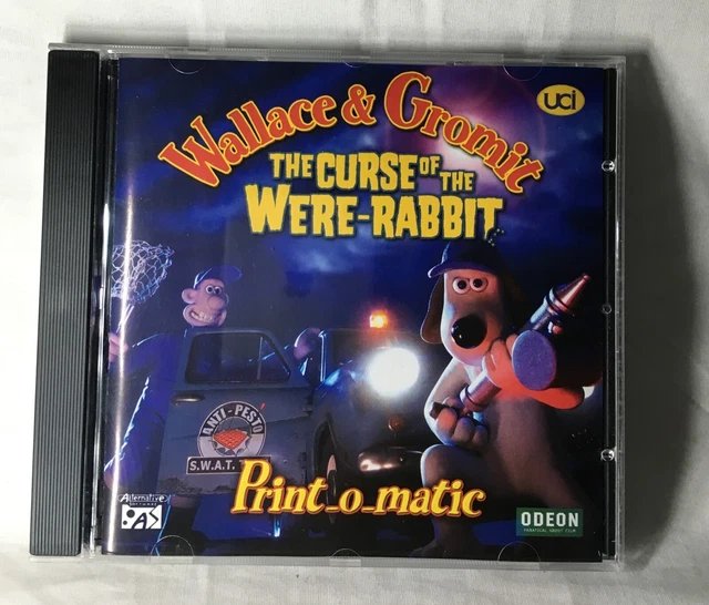 WALLACE AND GROMIT the curse of the were rabbit print-o-matic CD ROM ...