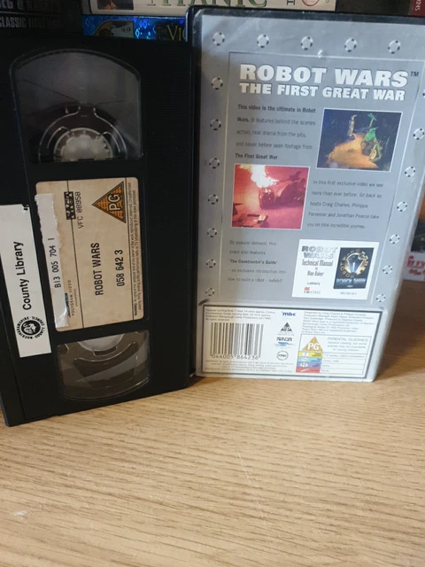 ROBOT WARS THE First Great War VHS Video Tape. ex library rental £5.45 ...
