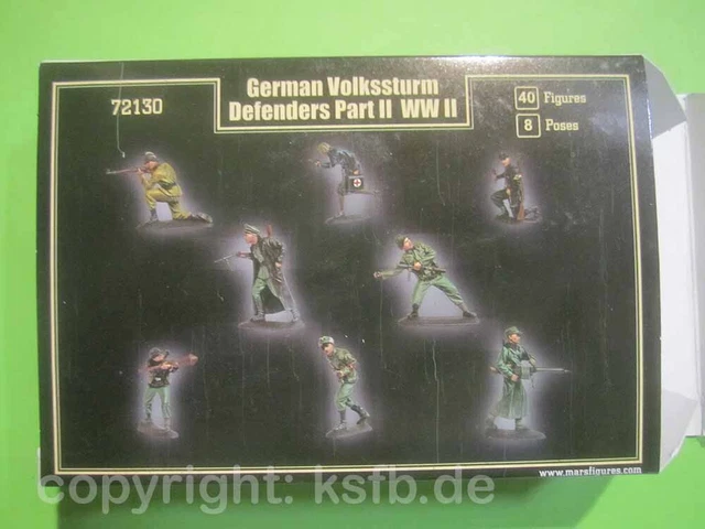 1:72 MARS FIGUREN #72130 WKII Deutscher Volkssturm Set II Frauen Alte ...