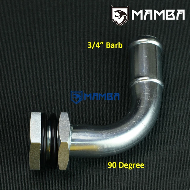 DIY TURBO OIL Return Drain Pipe Adapter Fitting to Oil Pan Sump 90Deg 3 ...