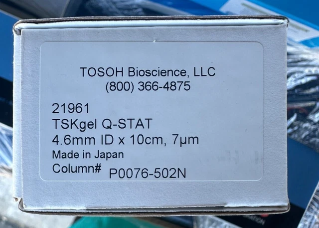 TOSOH HPLC SÄULE TSKGel CM-STAT 4,6 mm x 10 cm 7 um P0076-502N EUR 524 ...