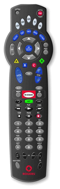 ROGERS URC1056 1056B03 PVR DVR DVD TV CABLE Universal Atlas Remote ...