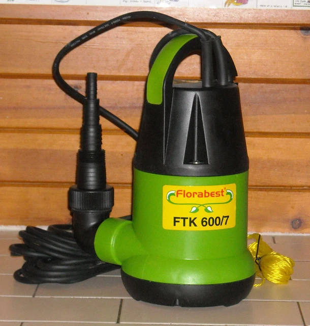 FLORABEST IMMERSION PUMP FTK 600/7 600W with Float Switch £18.50 ...