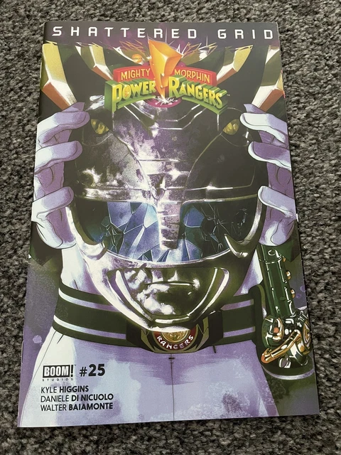 MIGHTY MORPHIN POWER Rangers #25 Shattered Grid Black Ranger Cover £20. ...