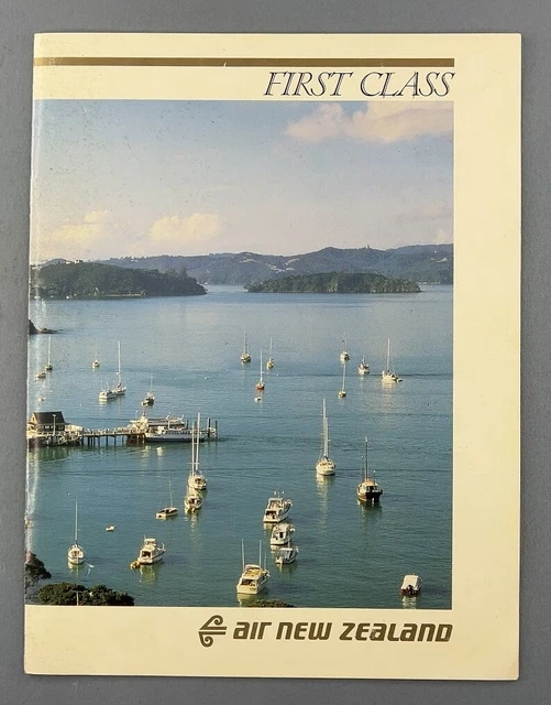 AIR NEW ZEALAND First Class Auckland - Tokyo Vintage Airline Menu 1987 ...