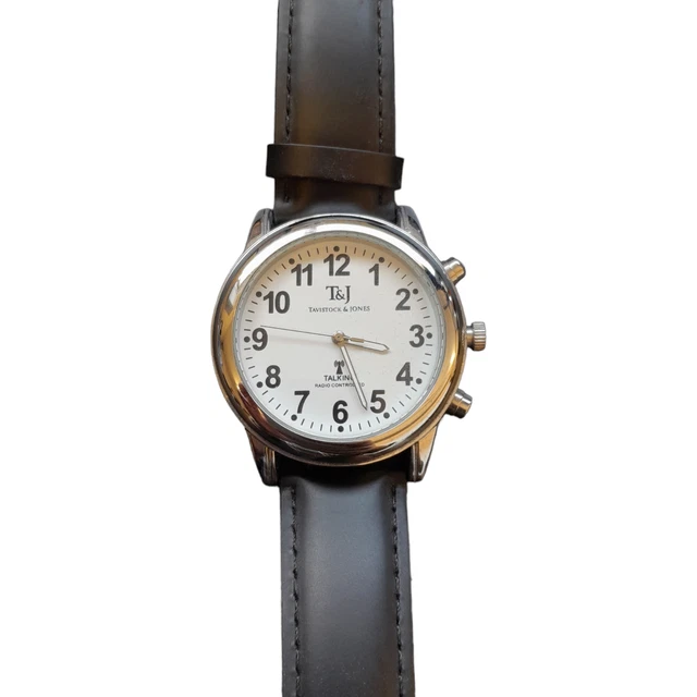TAVISTOCK & JONES Talking Radio Controlled Mens Watch £19.99 - PicClick UK