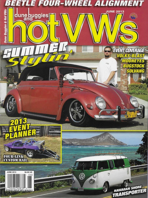 DUNE BUGGIES AND Hot VW's Jun 2013 Vol 46 No 6 Inca Red 56 Oval Vert ...